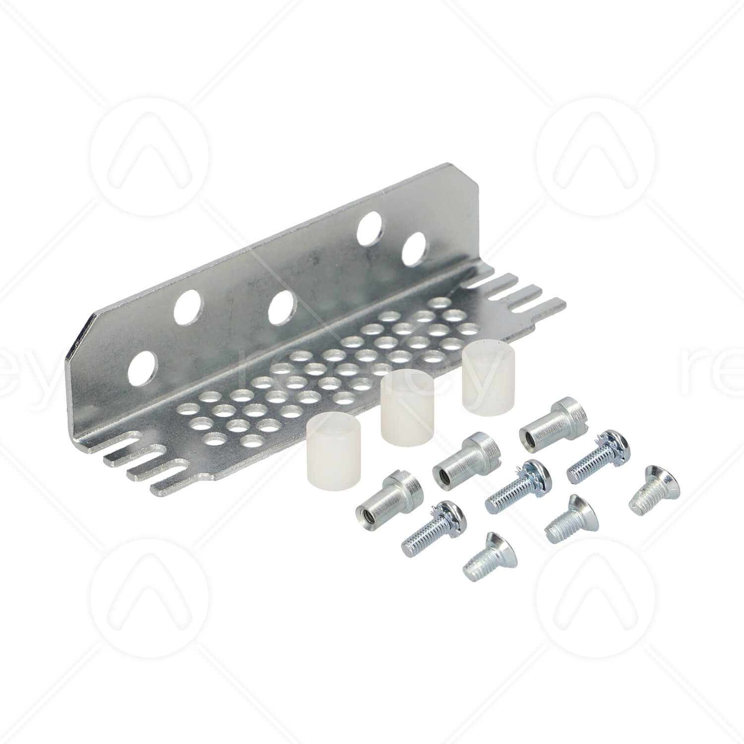 Mild Steel Universal Bracket with 3 Nylon Rollers (11mm OD) & Fixings ...