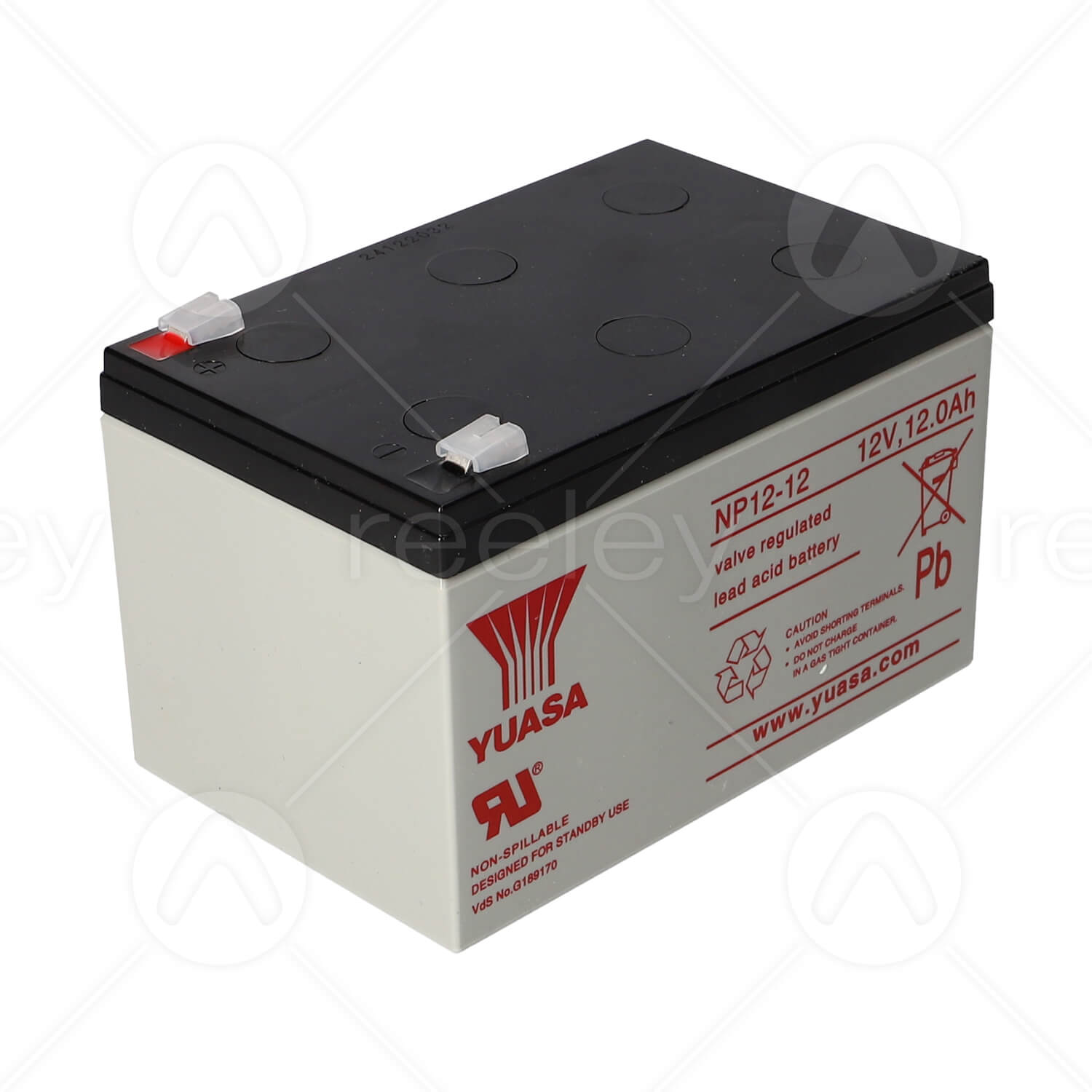 Yuvolt Rechargeable Lead Acid Battery 12V 12Ah – Reeley Ltd