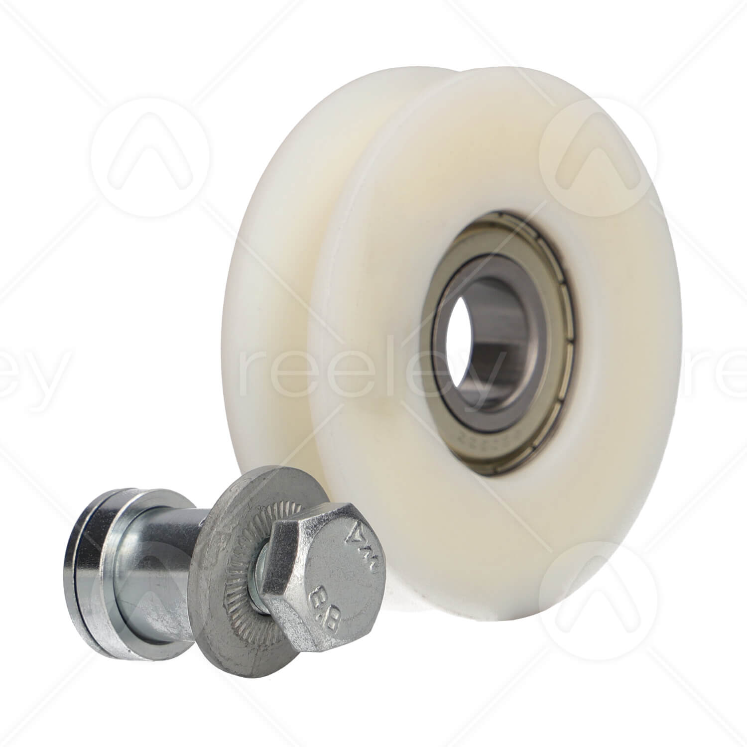 Nylon Hanger Roller (Curved Track) with Support Plate & M10 Concentric ...