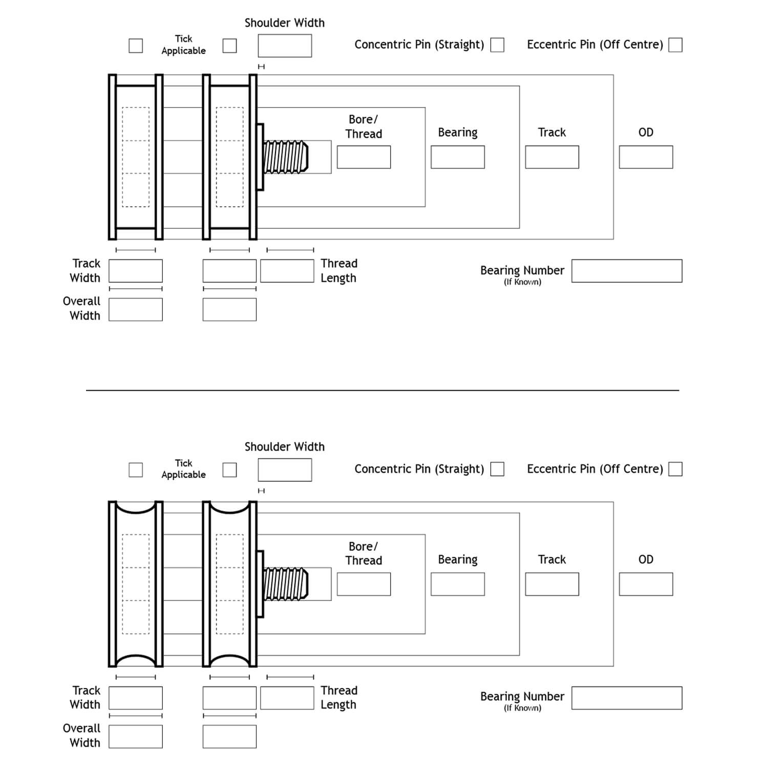 Hanger Roller Template – Reeley Ltd
